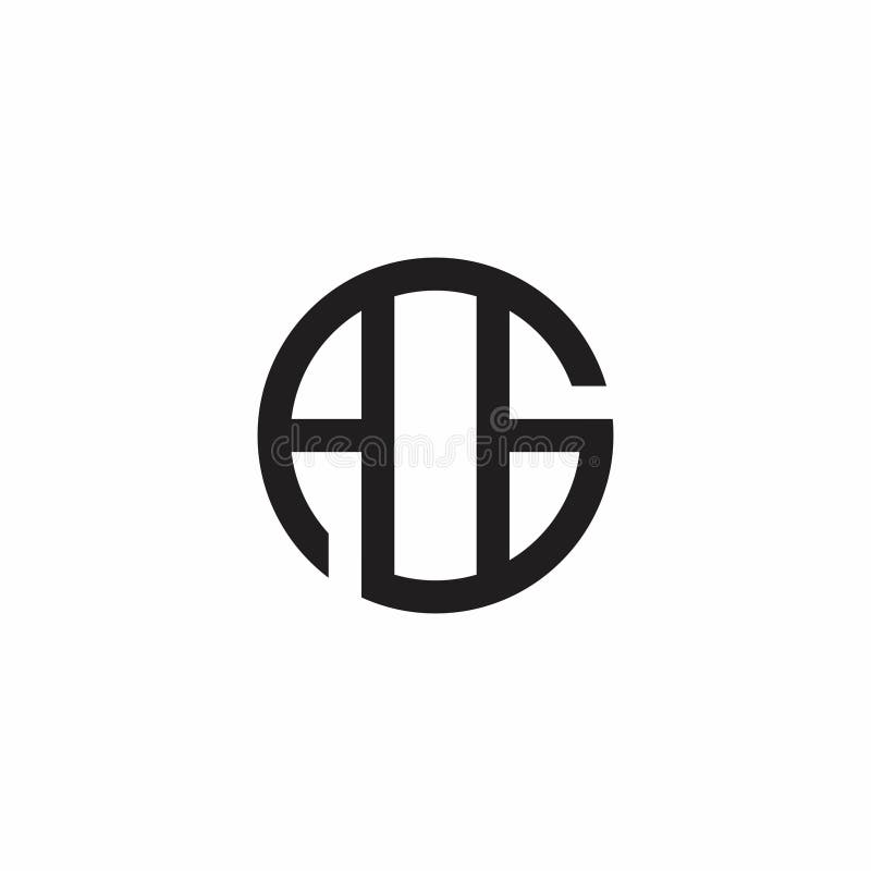 AOG Logo Simple. Letter AG Logo Stock Vector - Illustration of ...