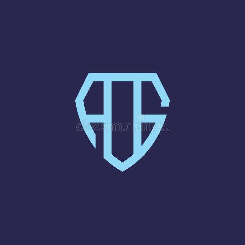 AOG Shield Logo Simple stock vector. Illustration of brand - 309143150