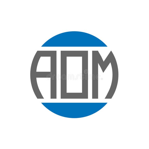 AOM Letter Logo Design on White Background. AOM Creative Initials ...