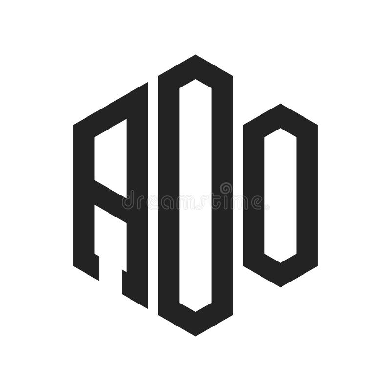 AOO Logo Design. Initial Letter AOO Monogram Logo Using Hexagon Shape ...