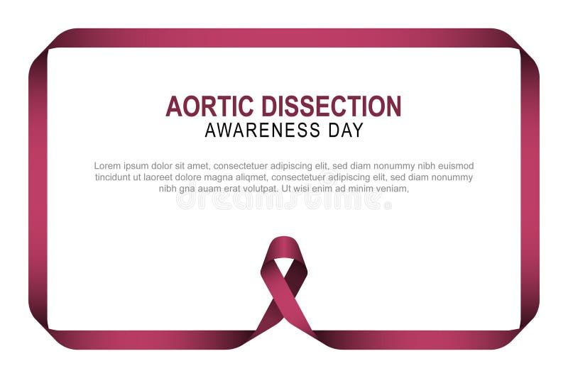 Aortic Dissection Awareness Day Background Stock Vector - Illustration ...