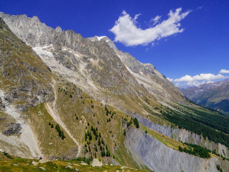 Aosta Valley, Italian Alps stock image. Image of adventure - 259481785