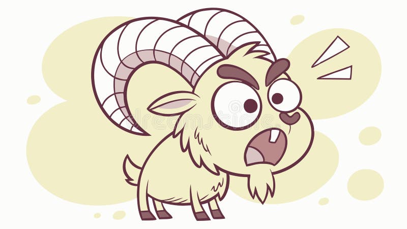 Aoudad Sheep Ardent Smiles Ocean Bicycle Vector Stock Vector ...