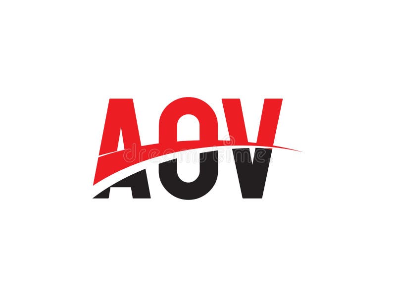 AOV Letter Initial Logo Design Vector Illustration Stock Vector ...