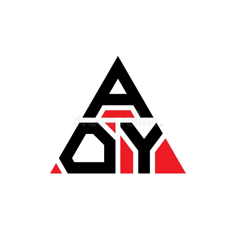 AOY Triangle Letter Logo Design with Triangle Shape. AOY Triangle Logo ...