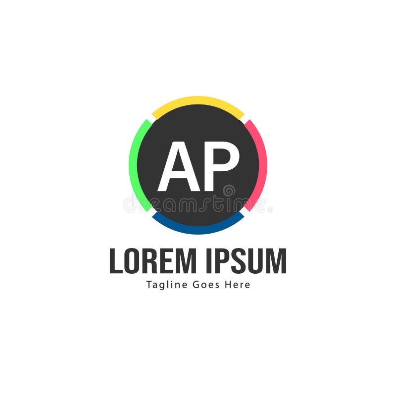 AP Letter Logo Design. Creative Modern AP Letters Icon Illustration ...