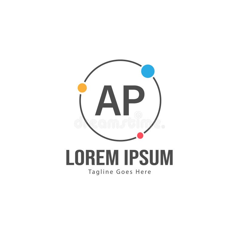 AP Letter Logo Design. Creative Modern AP Letters Icon Illustration ...