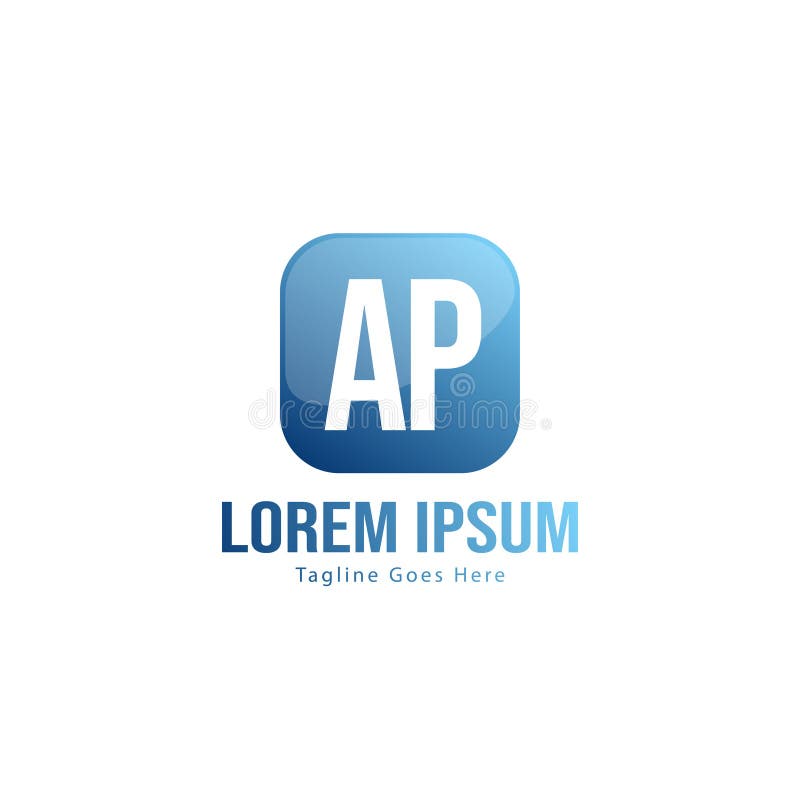 AP Letter Logo Design. Creative Modern AP Letters Icon Illustration ...