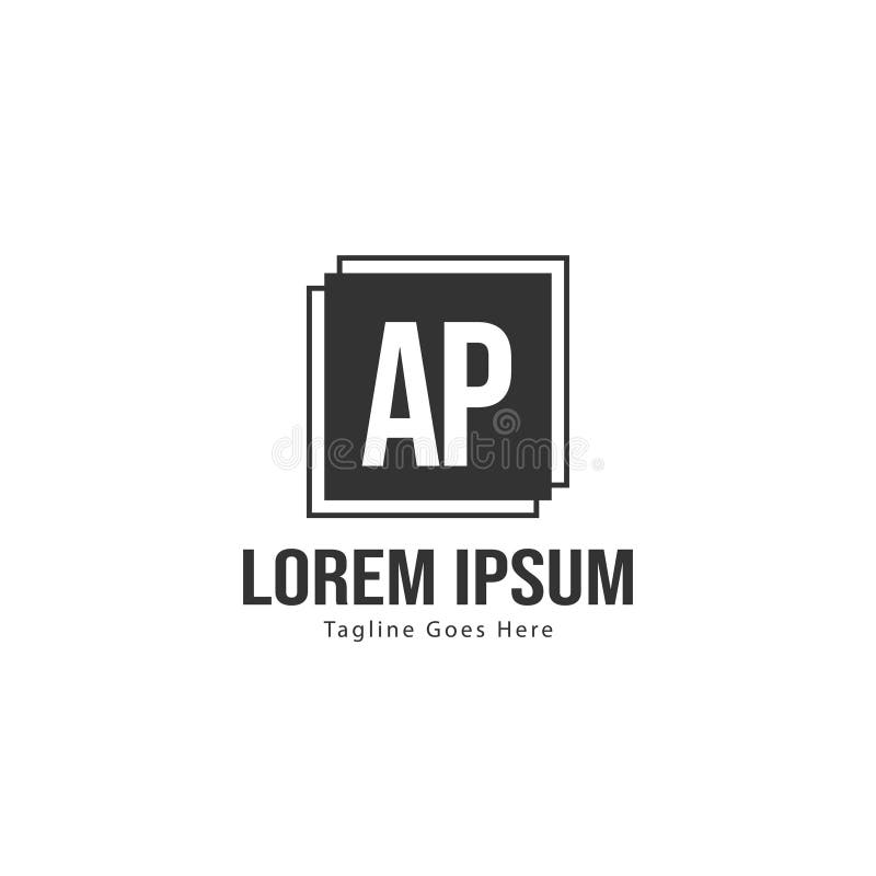 AP Letter Logo Design. Creative Modern AP Letters Icon Illustration ...
