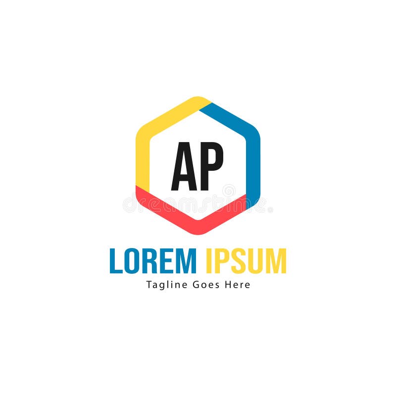 AP Letter Logo Design. Creative Modern AP Letters Icon Illustration ...