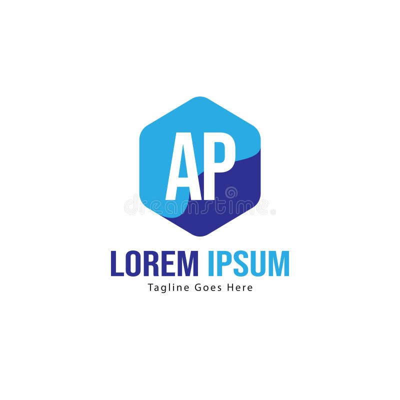 AP Letter Logo Design. Creative Modern AP Letters Icon Illustration ...
