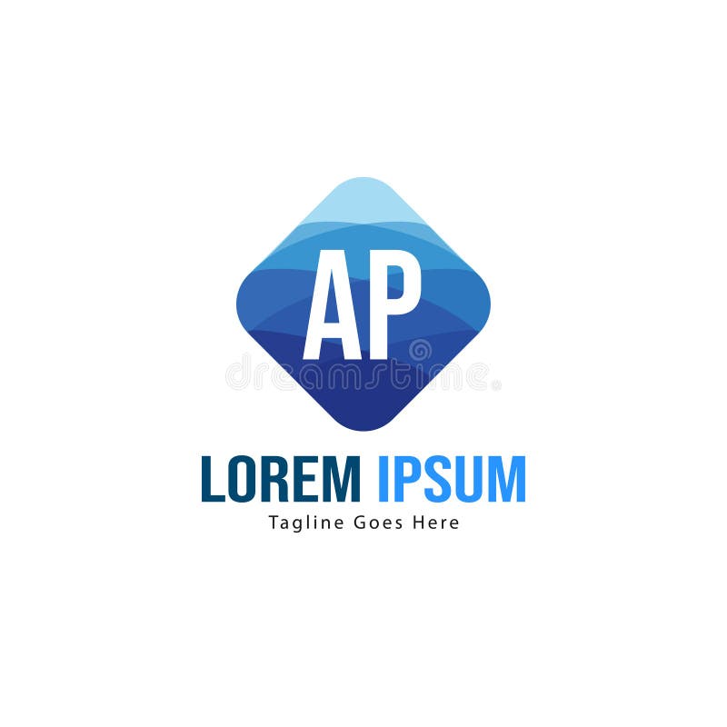 AP Letter Logo Design. Creative Modern AP Letters Icon Illustration ...