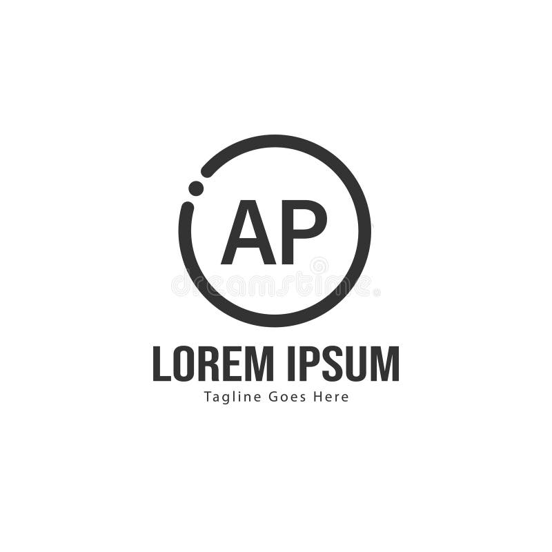 AP Letter Logo Design. Creative Modern AP Letters Icon Illustration ...