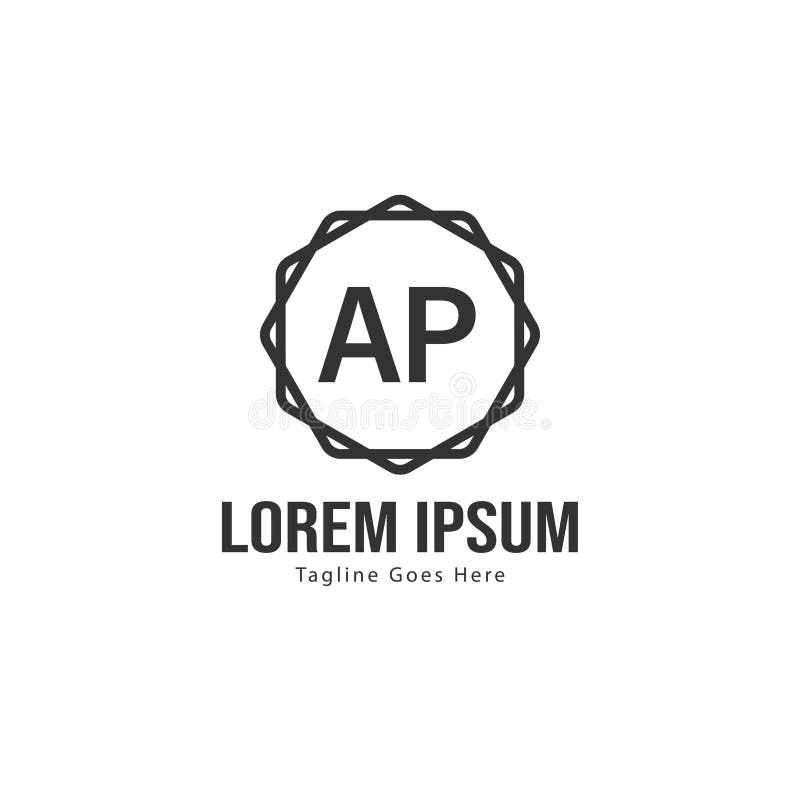 AP Letter Logo Design. Creative Modern AP Letters Icon Illustration ...
