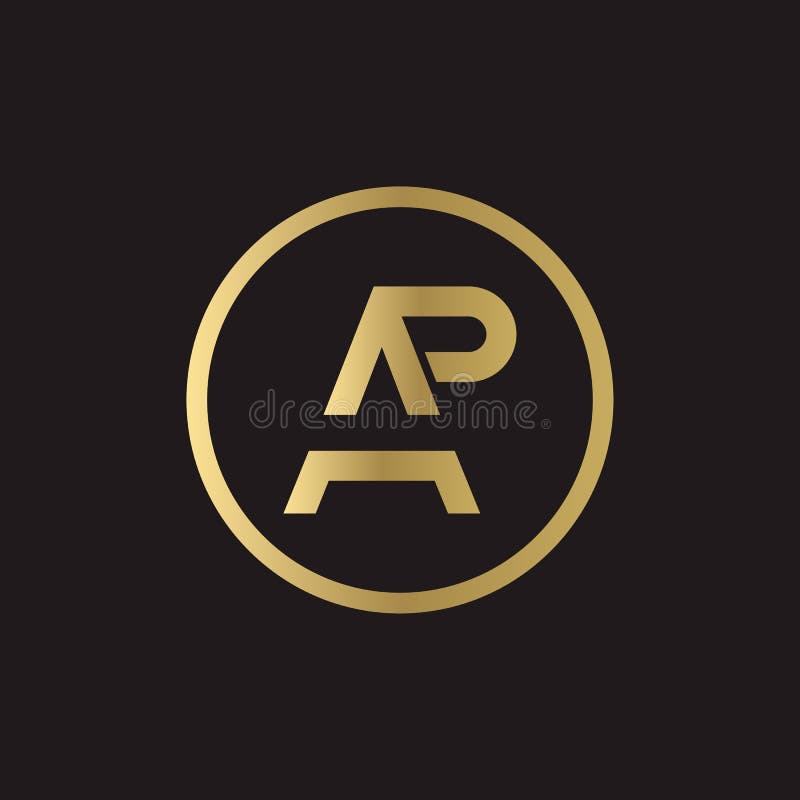 AP Logo Design Business Typography Vector Template. Creative Linked ...