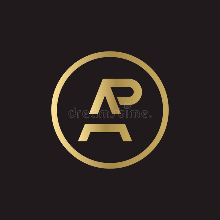 AP Logo Design Business Typography Vector Template. Creative Linked ...