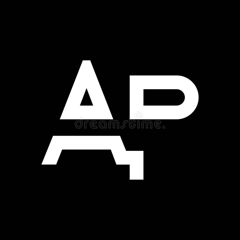 AP Logo Design Business Typography Vector Template. Creative Linked ...