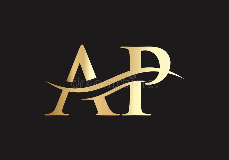 AP Logo Design. Initial AP Letter Logo Vector Stock Vector ...