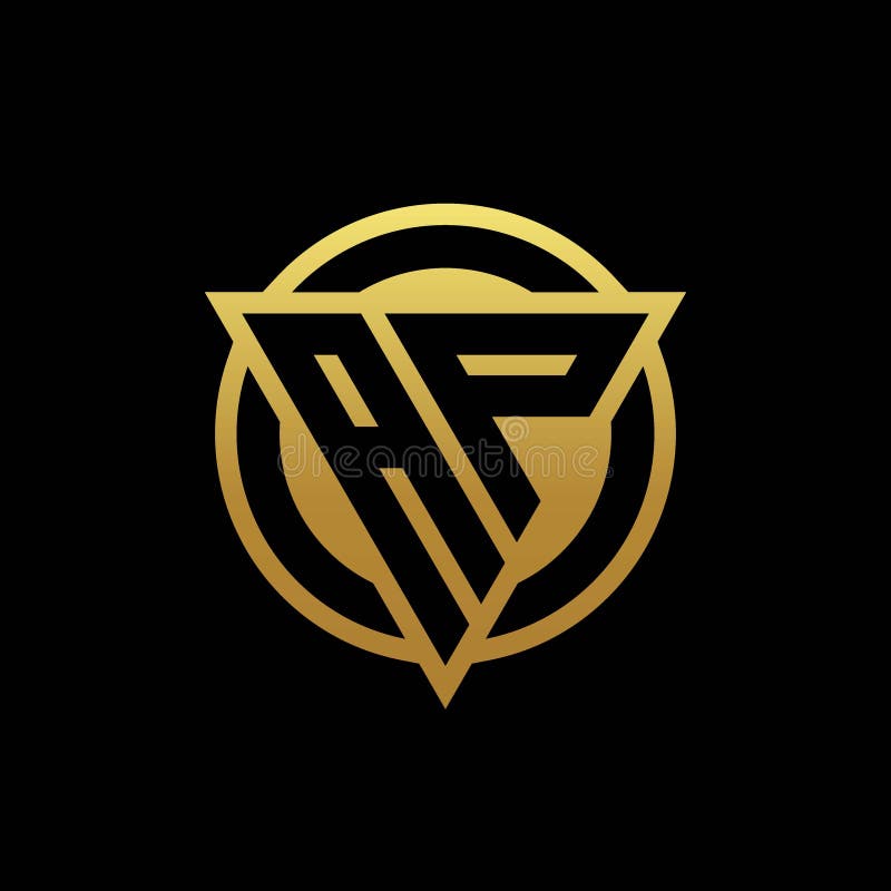 AP Logo Monogram with Triangle Shape and Circle Rounded Isolated on ...