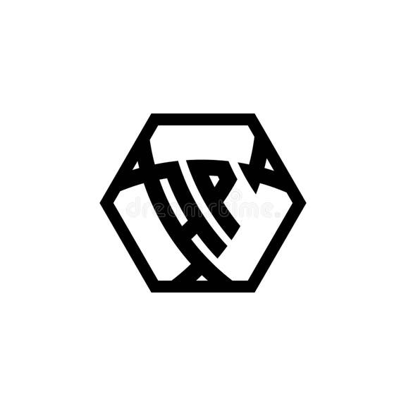 AP Logo Monogram Triangle Shield Hexagonal Style Stock Vector ...