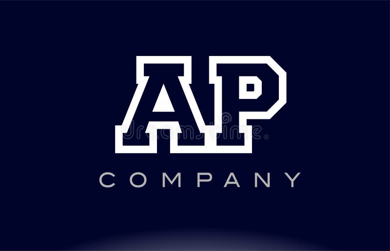 AP a P Alphabet Letter Logo Icon Company Stock Vector - Illustration of ...