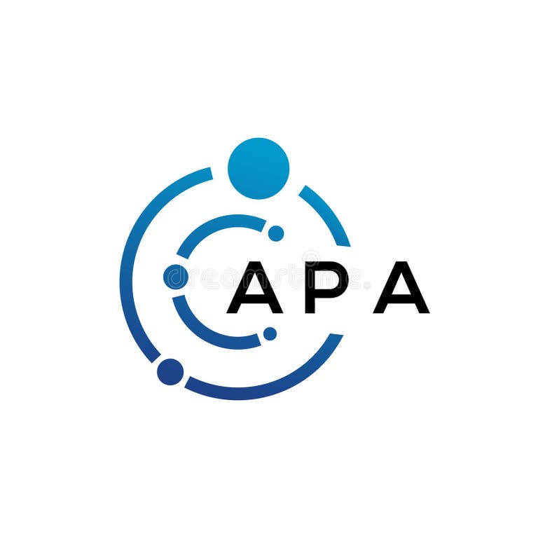 APA Letter Logo Design on Black Background. APA Creative Initials ...