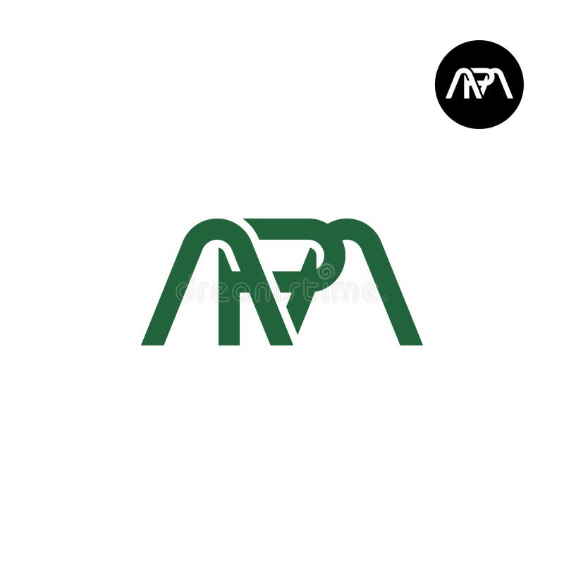 APA Logo Letter Monogram Design Stock Vector - Illustration of simple ...