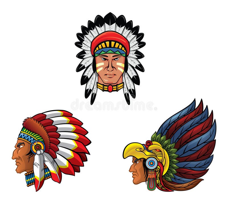 Apache Head Vector Illustration Design Stock Vector - Illustration of ...