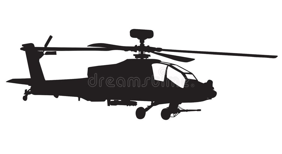 Apache helicopter stock vector. Illustration of flight - 24417413