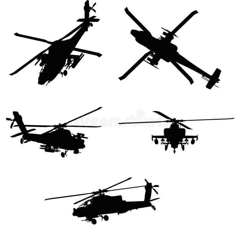 Apache helicopter stock vector. Illustration of flight - 24417413