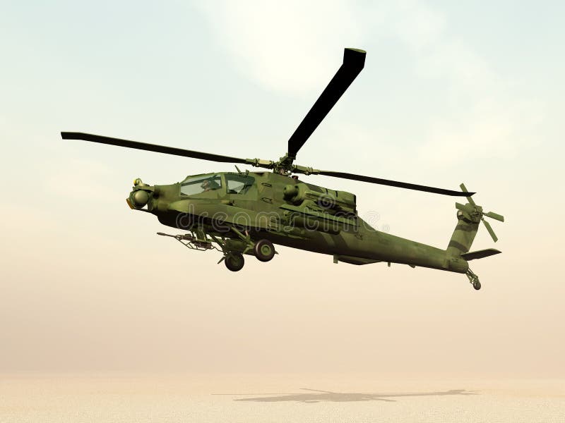 Apache helicopter stock vector. Illustration of military - 12578535