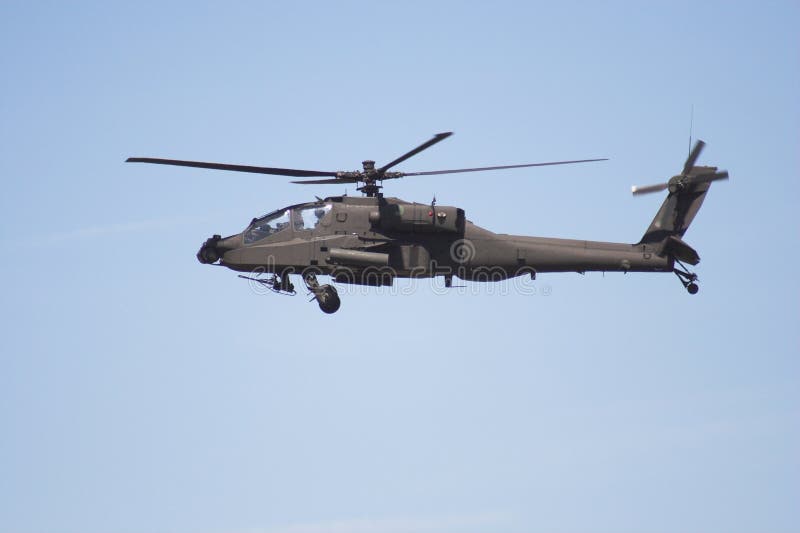 Apache Helicopter in Flight Stock Photo - Image of deck, flying: 337496