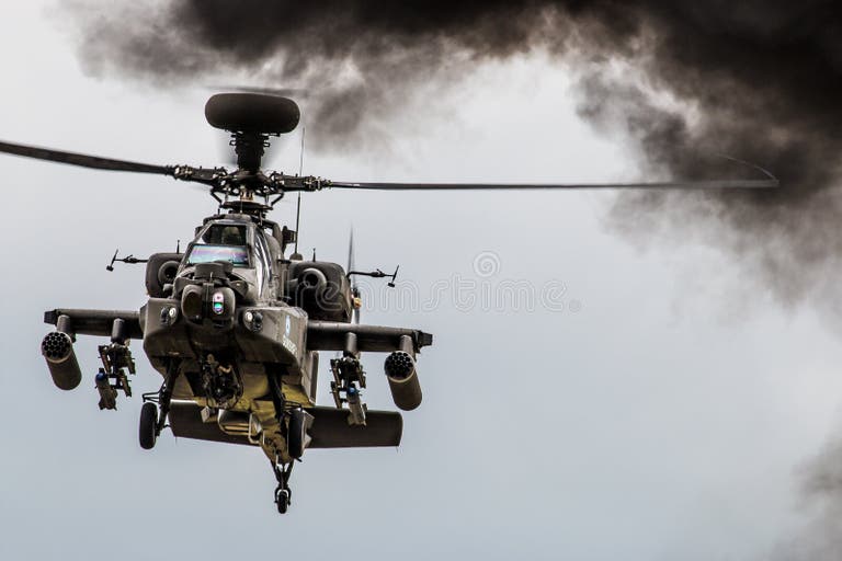 Apache Helicopter Hovering stock image. Image of military - 57282003