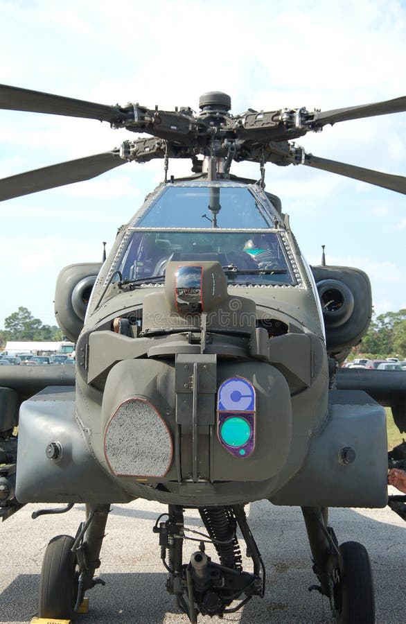 AH-64E TADS/PNVS Nahaufnahme Stockbild - Bild von hubschrauber, ziel ...