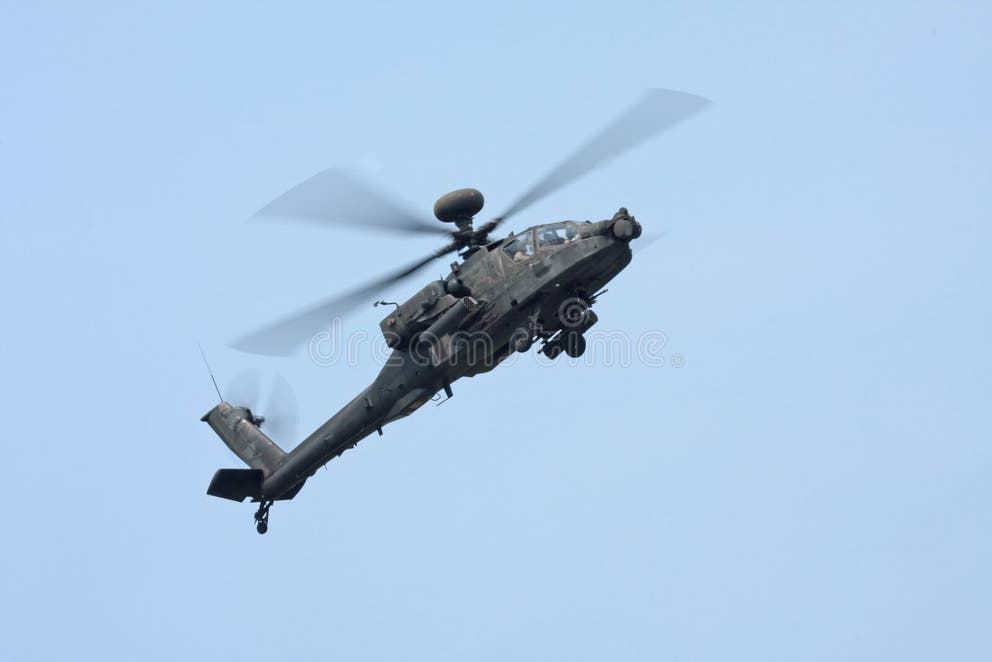 Apache Longbow stock image. Image of helicopter, fighter - 10980423