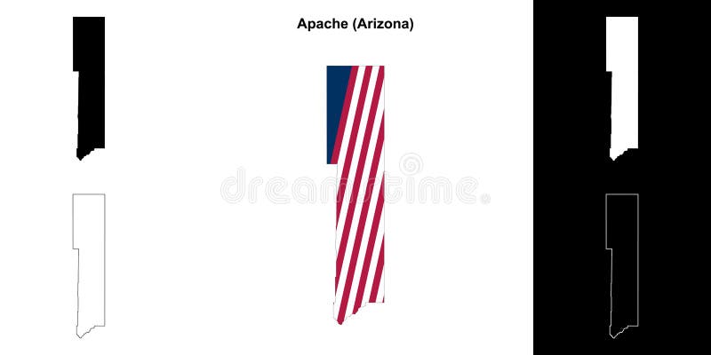 Apache outline map stock vector. Illustration of template - 323810178