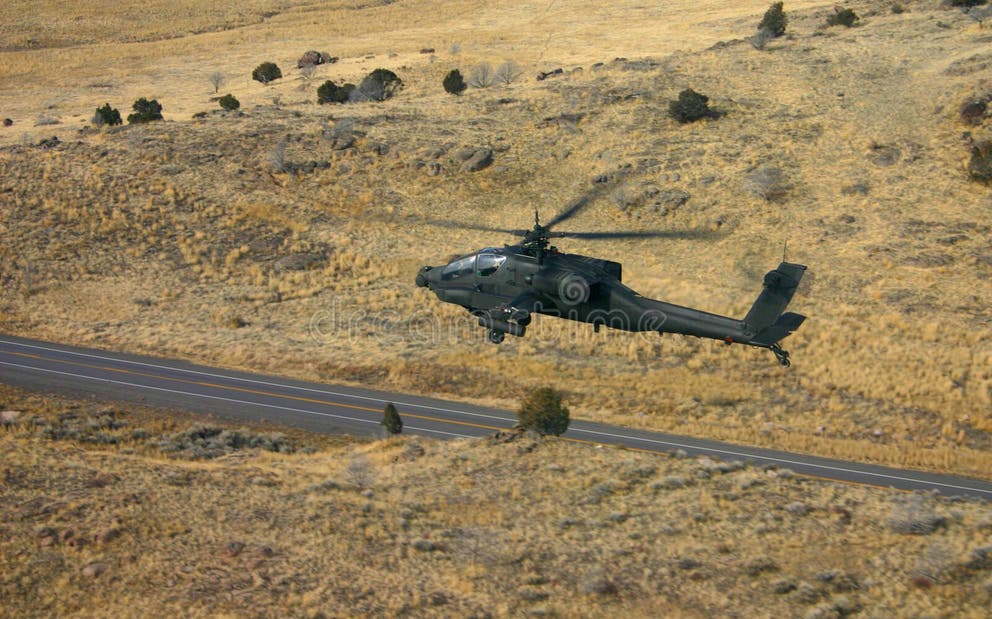 Apache Over Road stock image. Image of apache, flight - 1266853