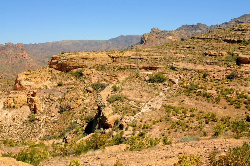Apache Trail Arizona stock image. Image of forest, tourism - 279800817