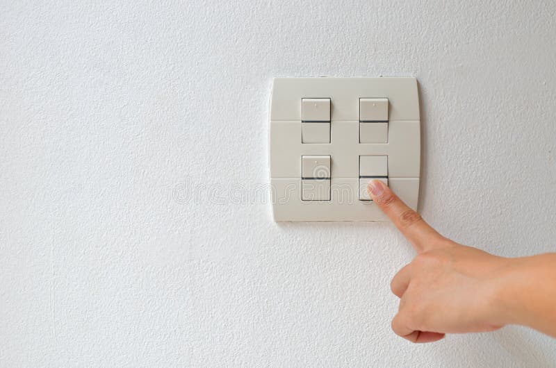 Apague el interruptor imagen de archivo. Imagen de interior - 24470109