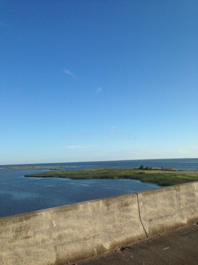 Apalachicola bay bridge stock image. Image of overlook - 88079773