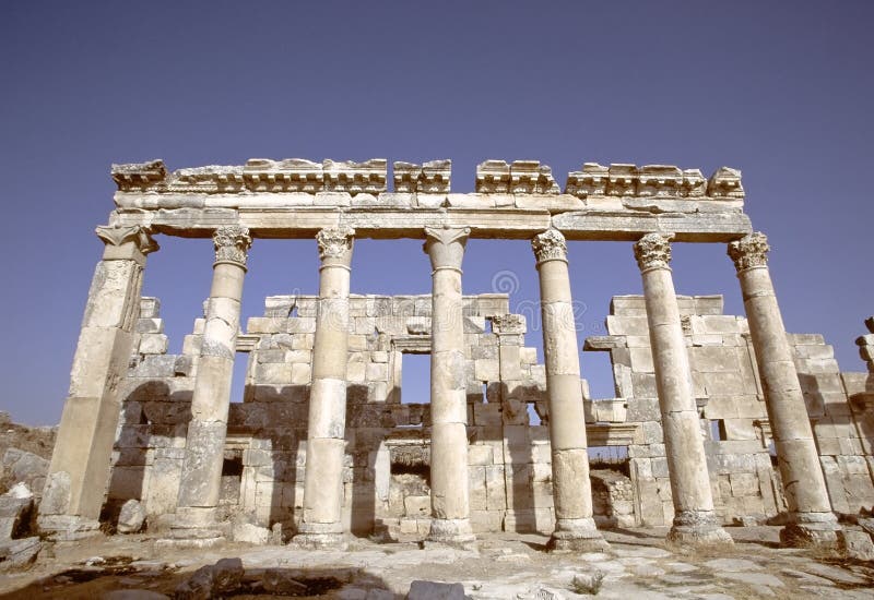 Apamea ruins, Syria stock image. Image of columns, culture - 26077473