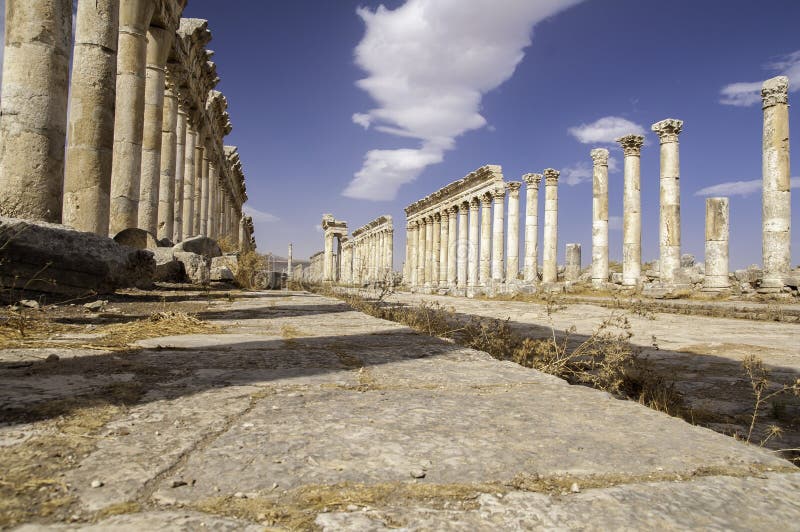 Apamea ruins, Syria stock photo. Image of byzantine, building - 63292718