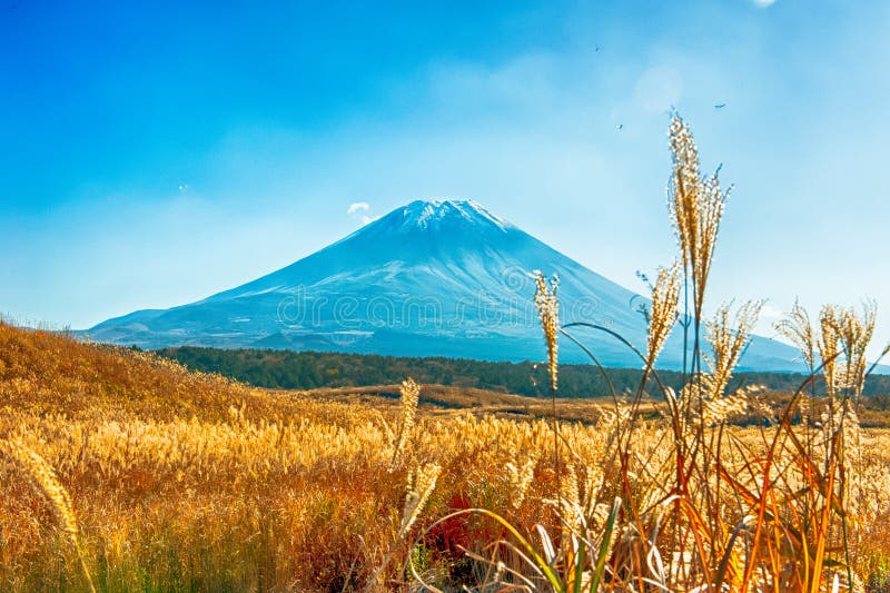 Apan Landscape with Mount Fuji Stock Photo - Image of apan, dormant ...