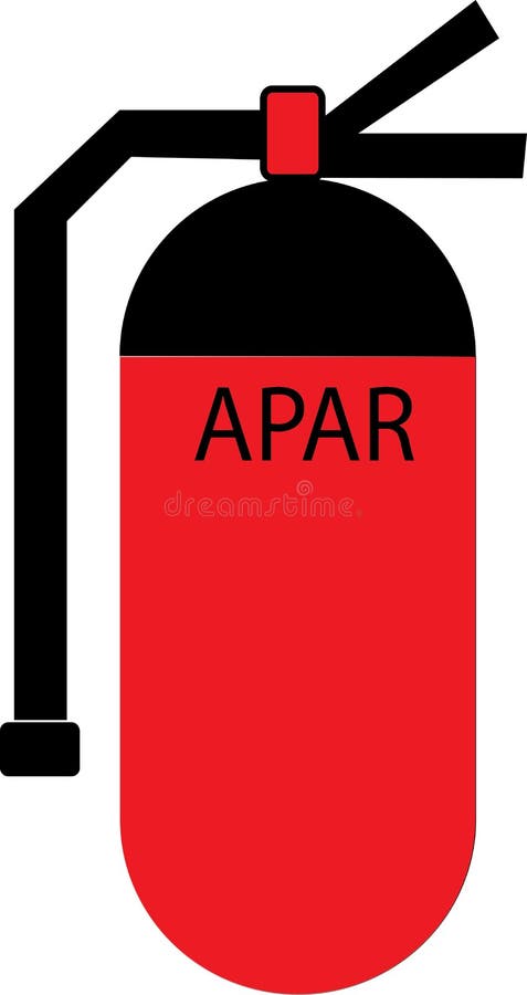 Portable Fire Extinguisher Icon or Logo Stock Vector - Illustration of ...