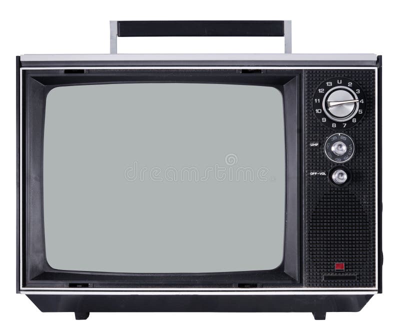 Aparelho De Televisão Do Vintage Foto de Stock - Imagem de isolado ...