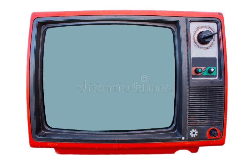 Aparelho De Televisão Do Vintage Isolado Foto de Stock - Imagem de ...