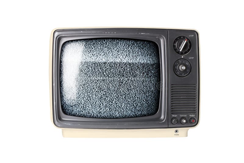 Aparelho De Televisão Retro Com Estática Imagem de Stock - Imagem de ...