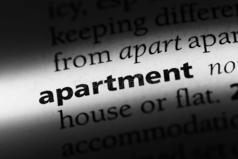 Apartment stock image. Image of concept, text, dictionary - 114408499