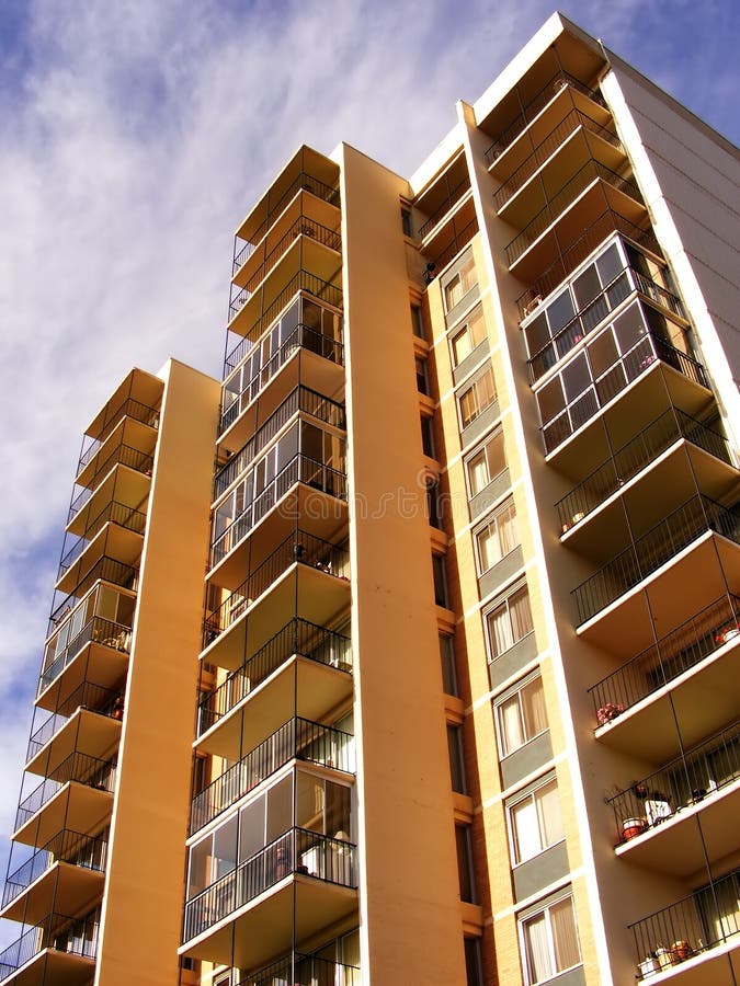 Apartment Balcony Perspective Stock Image - Image of detail, home: 3564995