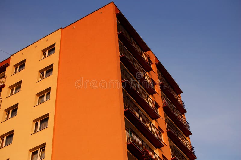 Apartment block stock photo. Image of apartment, glass - 1355162
